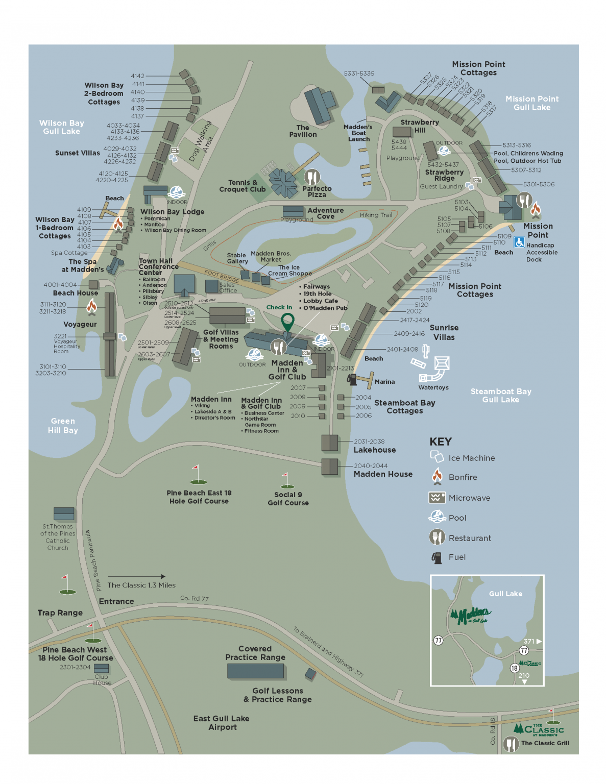 Resort Map | Madden’s on Gull Lake