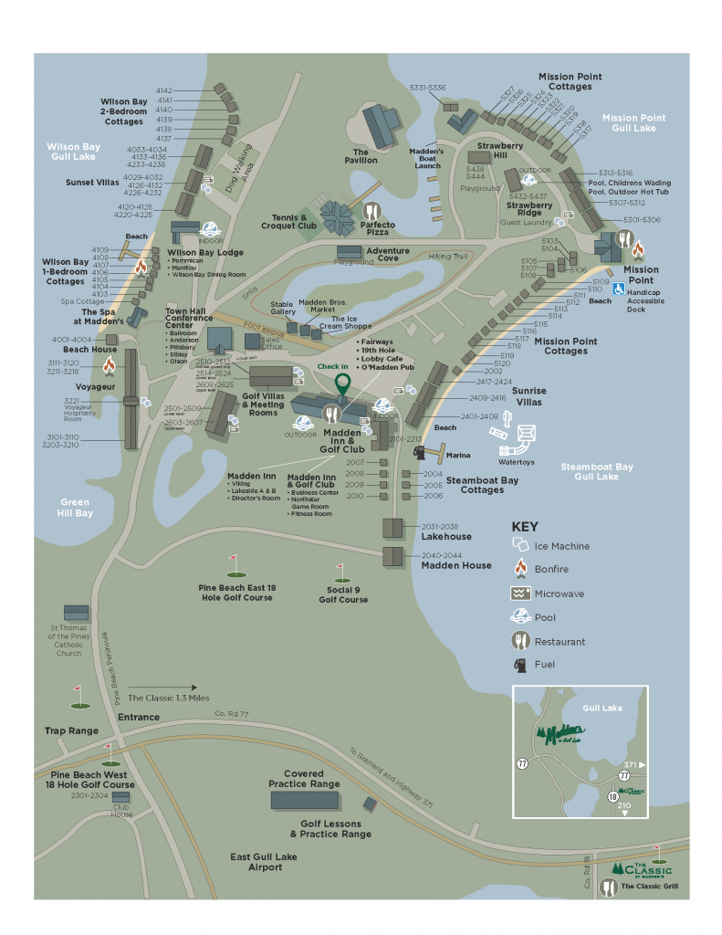 Resort Map | Madden’s on Gull Lake